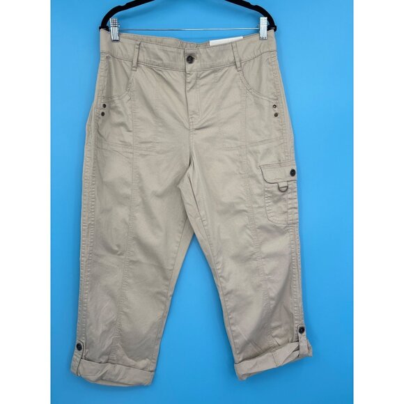 C Est. 1946 | Pants & Jumpsuits | Est 946 Classic Crop Cargo Pant Tan ...